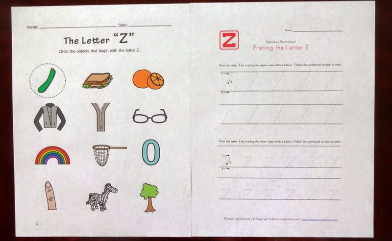 Mom's Tot School: The Letter Z!