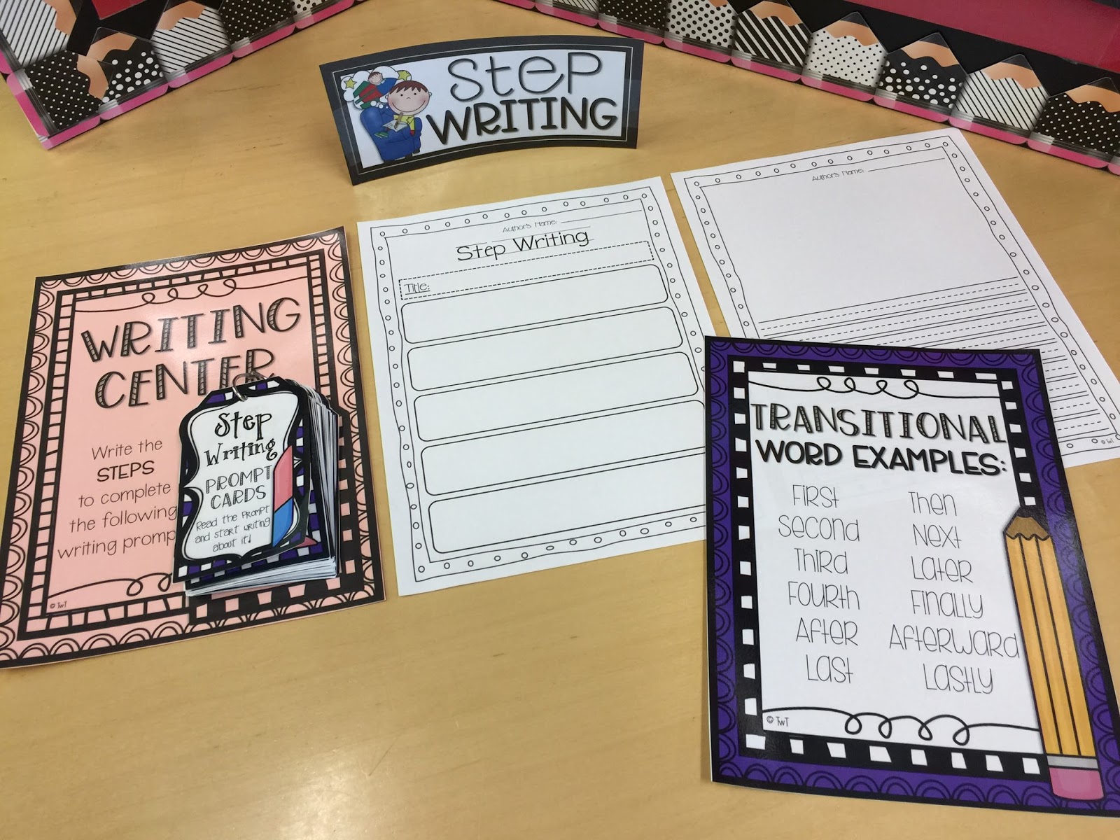 Teaching With Terhune: Writing Center Board with Tons of Activities for ...