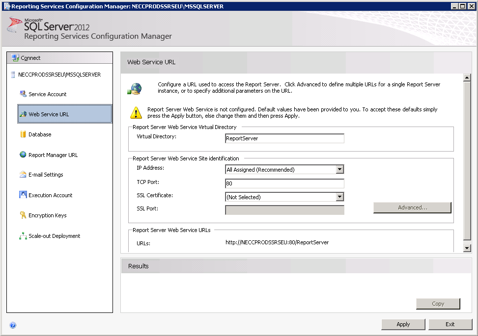 Hosting SQL Reporting Service on Azure Virtual Machine