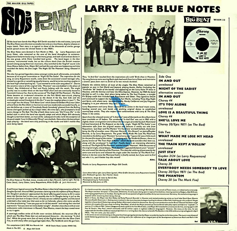 SIXTIES BEAT: Larry And The Blue Notes