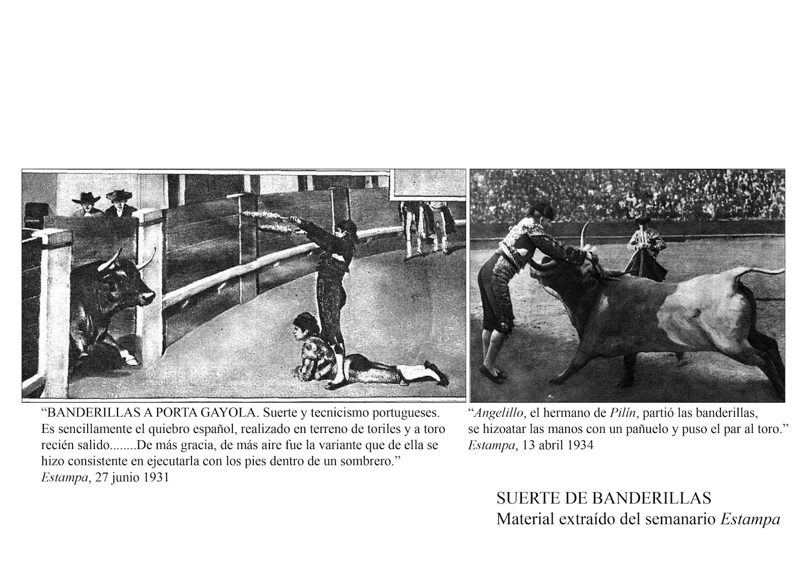 La Fiesta prohibida, por Manuel Hernández.: BANDERILLAS