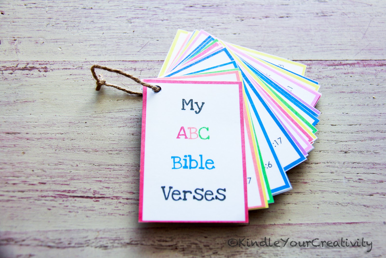 Kindle Your Creativity: Bible Verse ABC Cards