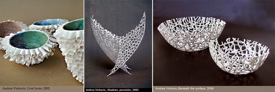 Andrea Vinkovic ceramics: reconstituting used porcelain casting slip