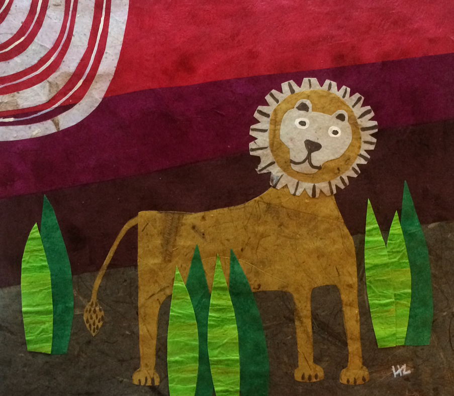 Crafty Lion Collage - How to Make Your Own