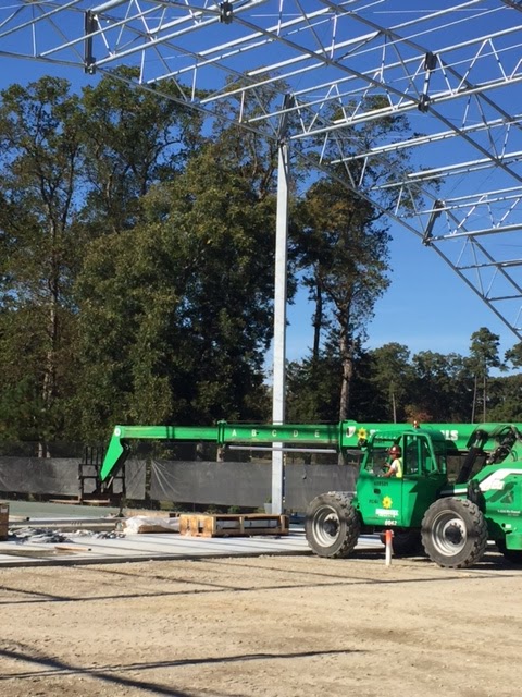 JRCC Tennis Facility Construction: Vertical Support Columns