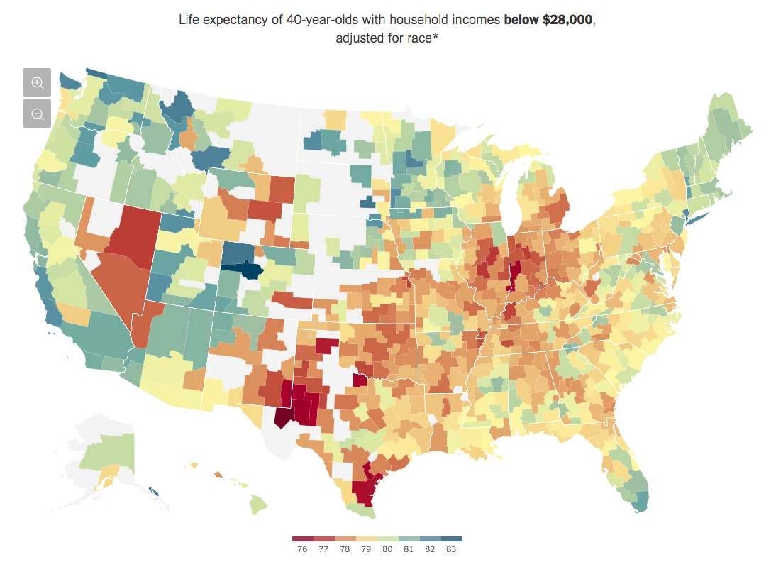 Weeks Population: If Your Are Poor in the US, Your Life Depends on ...