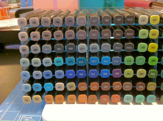 M-C's Friendship Corner: Organizing my Spectrum Noir pens in the ...