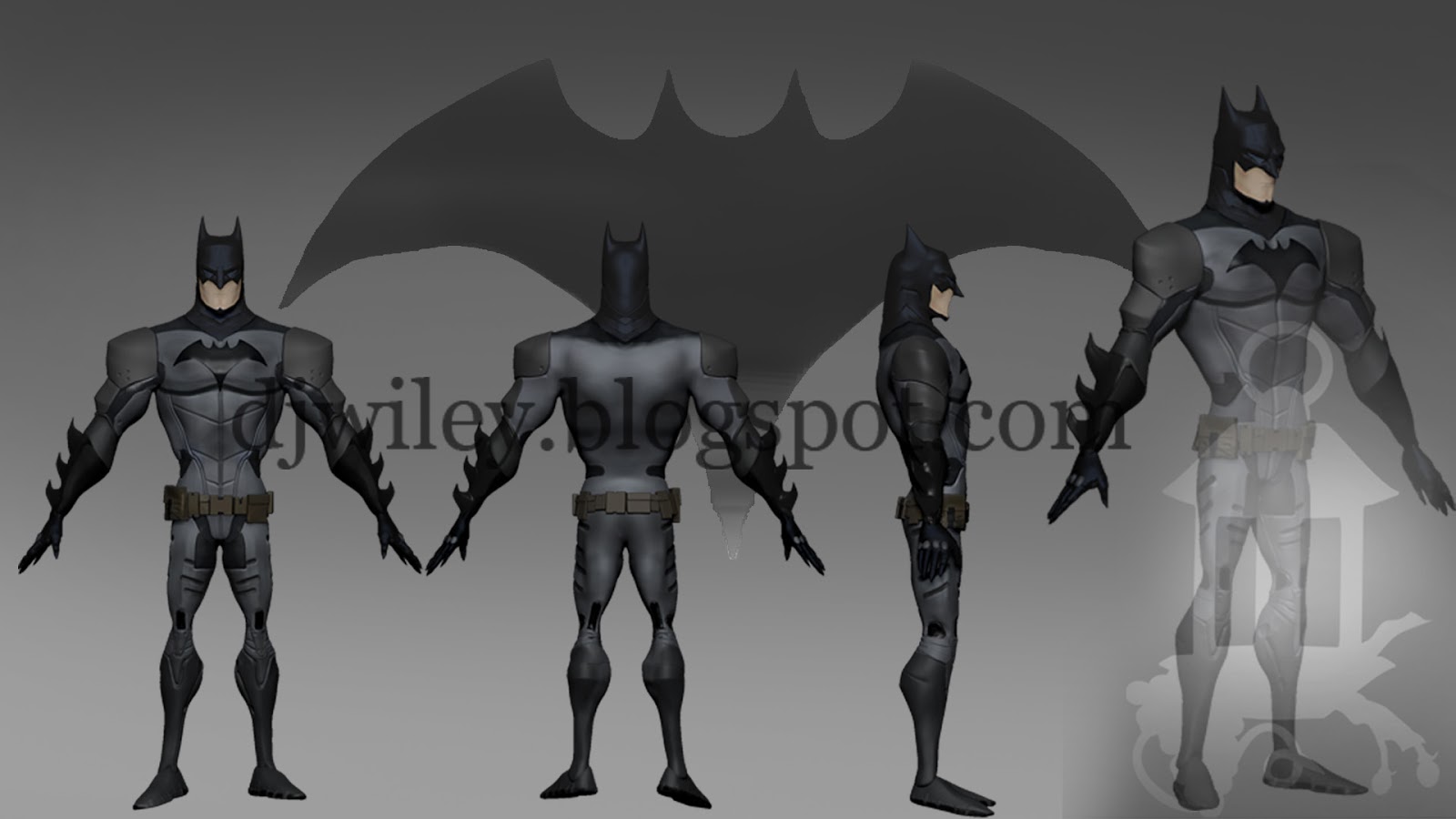 Daniel J Wiley's Portfolio: Quick Update: Finished Dragon / Batman Painted
