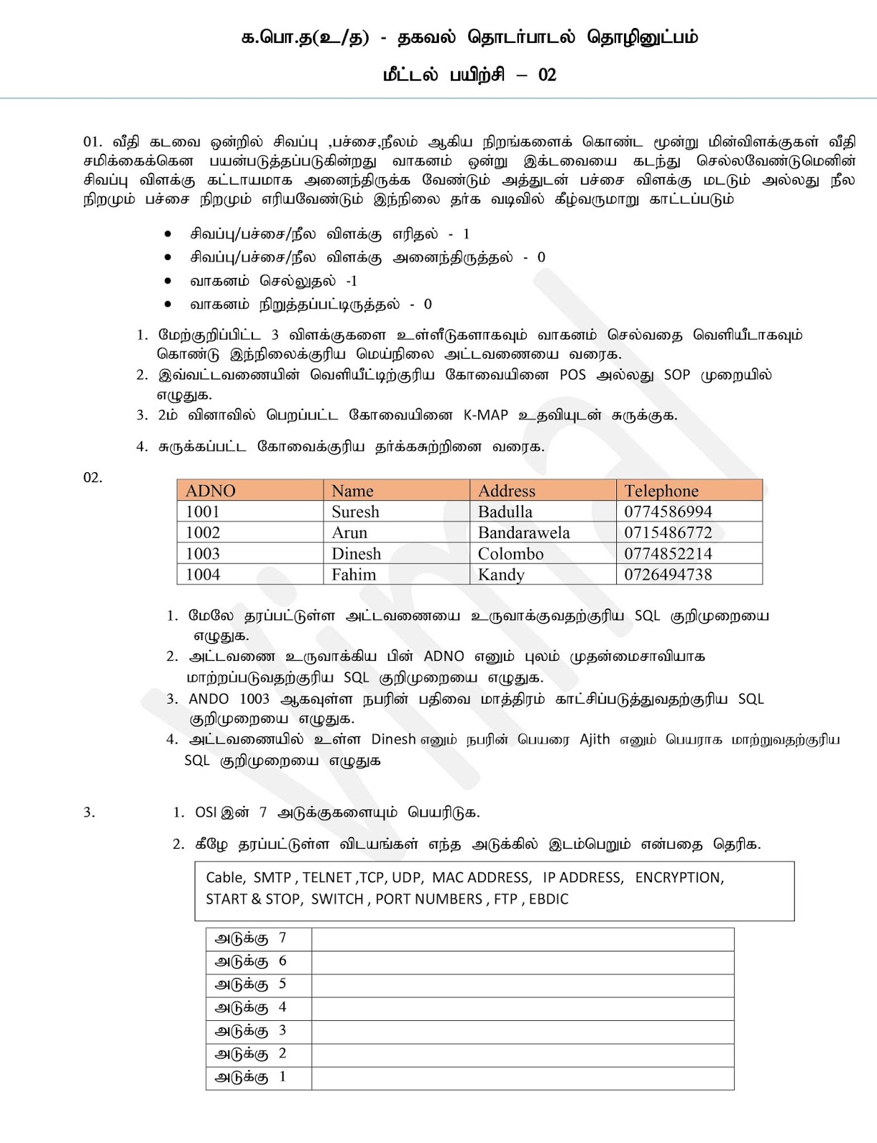 A/L ICT IN TAMIL
