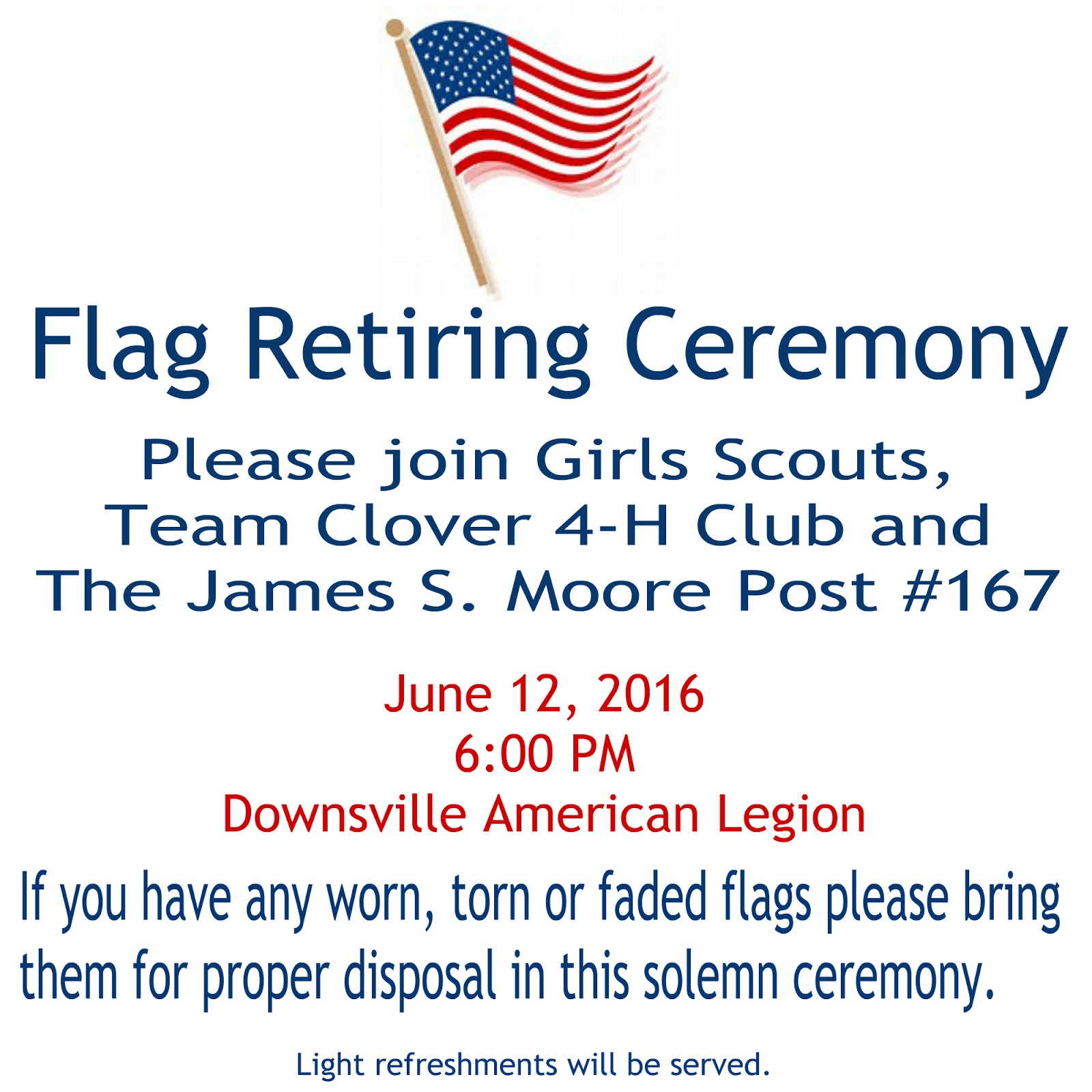 The Bull's Pen: Flag Retiring Ceremony