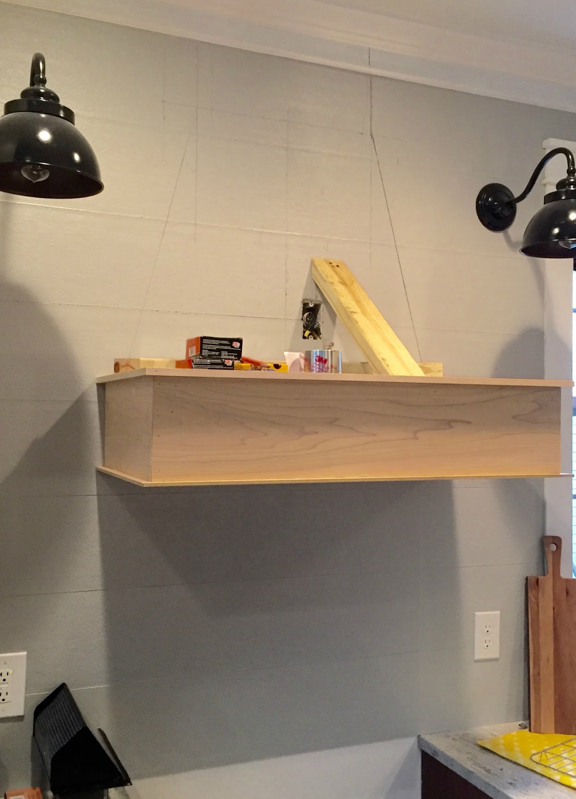 A DIY(ish) Wood Vent Hood | Thrifty Decor Chick | Thrifty DIY, Decor ...