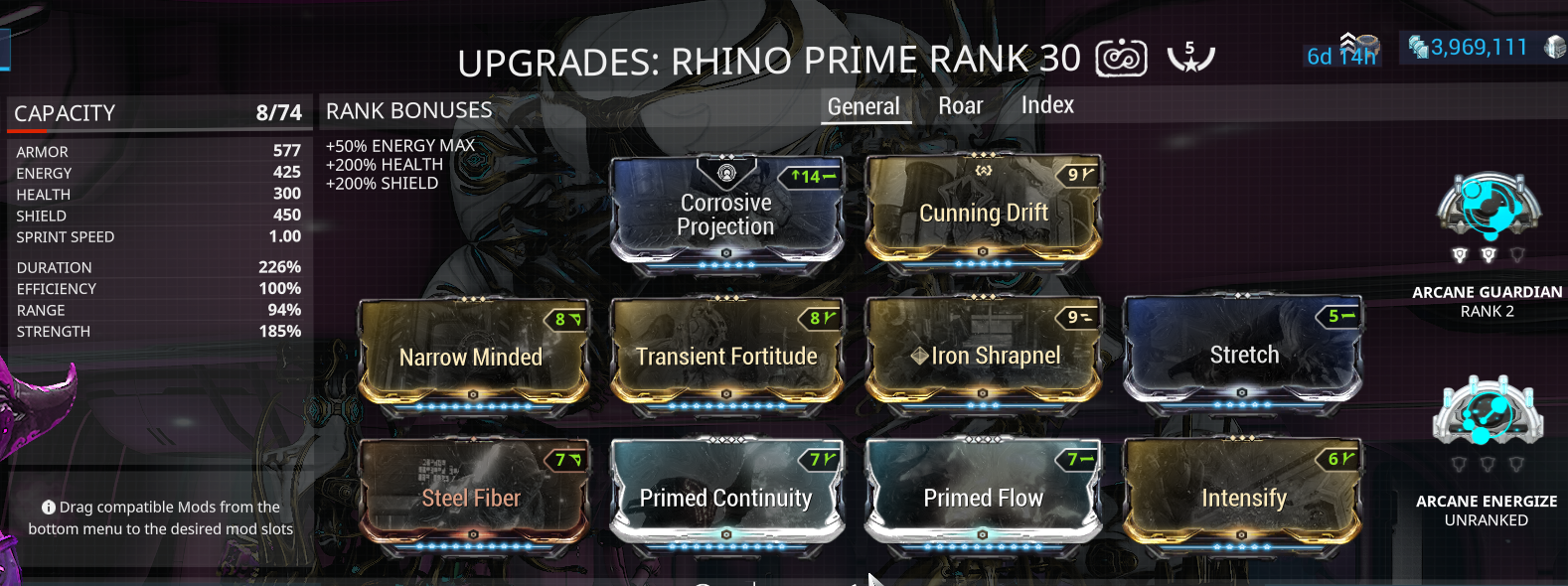 Ackbar's Tenno Report: Review: Rhino (Prime) (U24.1.4)