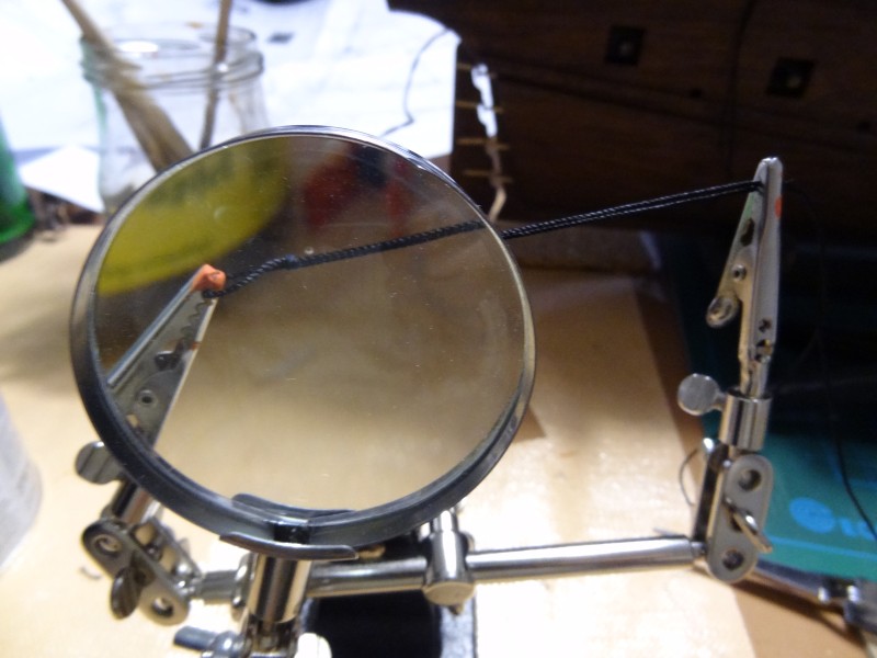 Building the Black Pearl: Standing Rigging Started