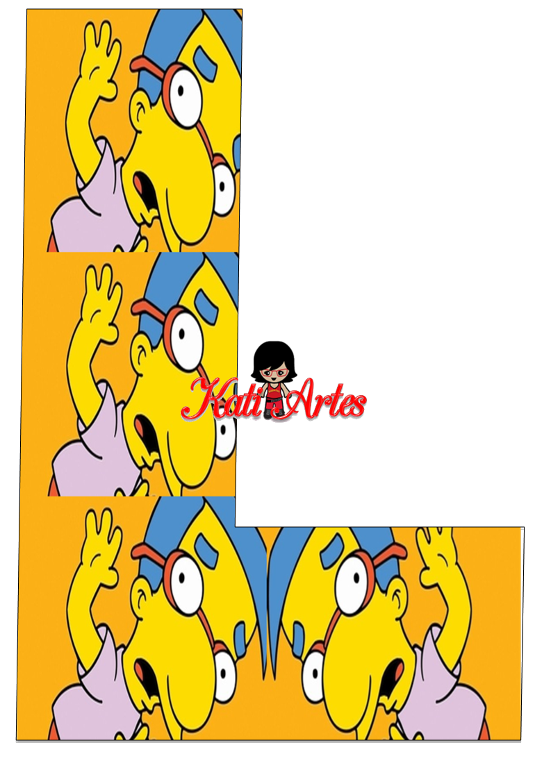 Alfabeto Gratis de Milhouse de los Simpson. - Oh my Alfabetos!