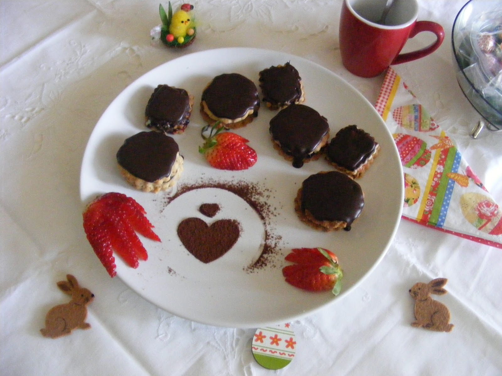 Maria-Backerei: Csokis mogyorós linzer