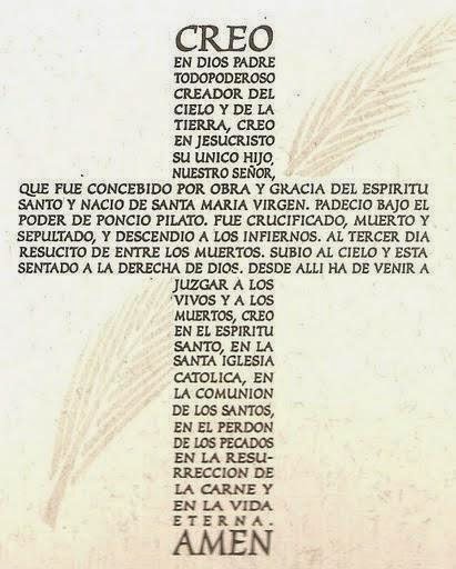 Rincón de religión: El Credo
