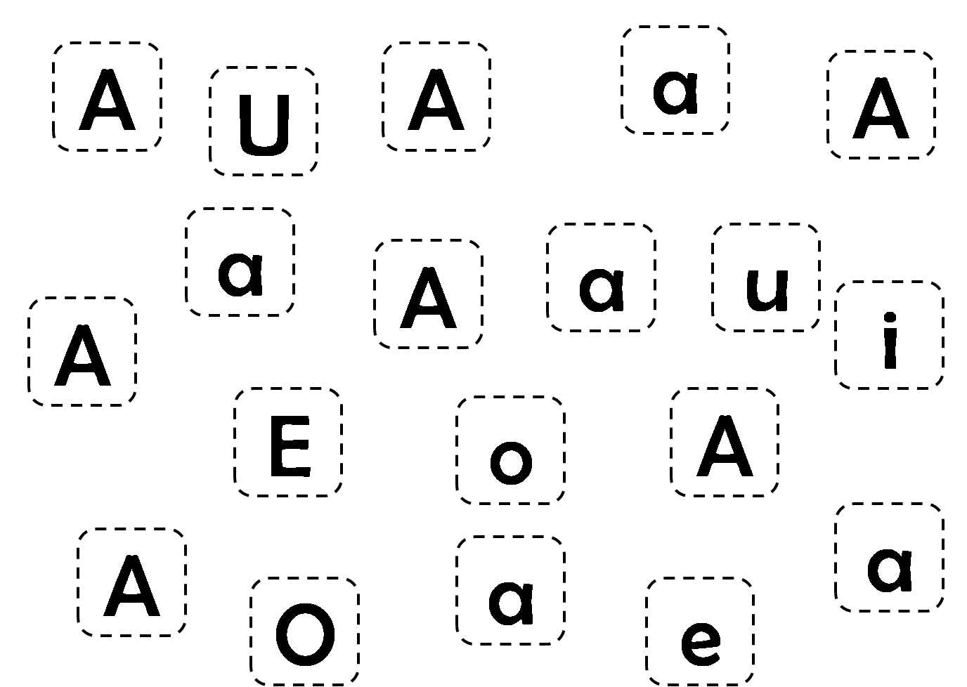 Bienvenidos: Hojas de trabajo letra Aa