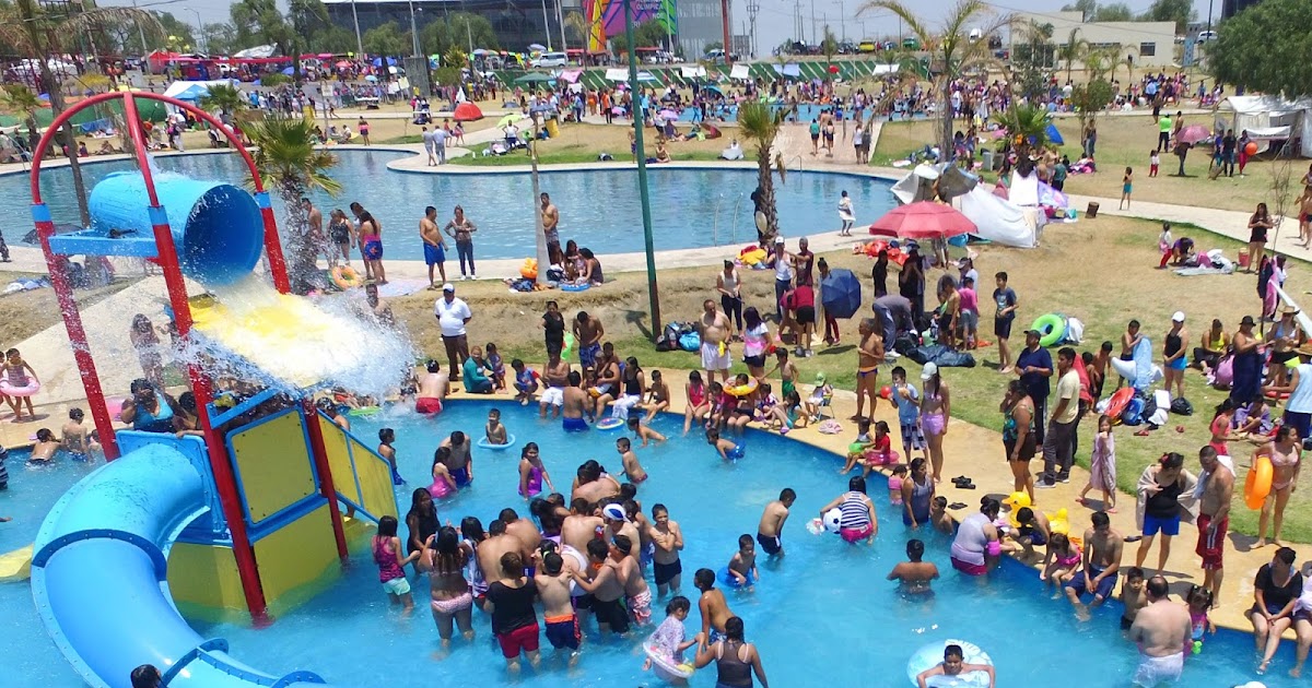 Bamba Política: Vacacionistas disfrutan del Parque acuático El Chimalhuache
