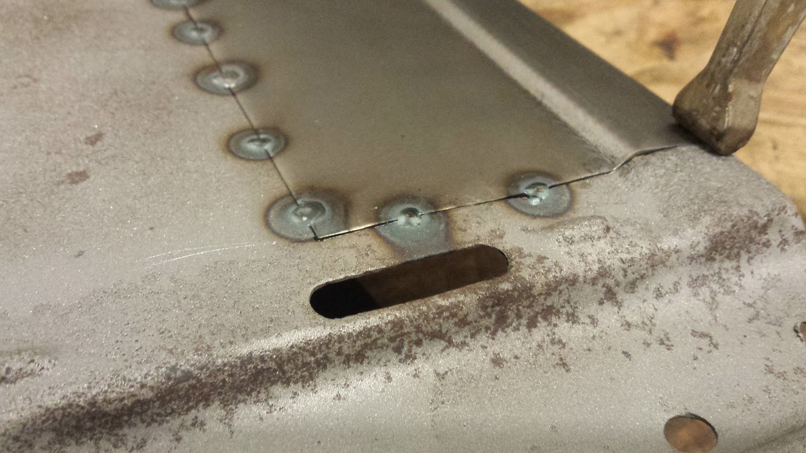 Vintage Metalworks: Model A cowl patch...