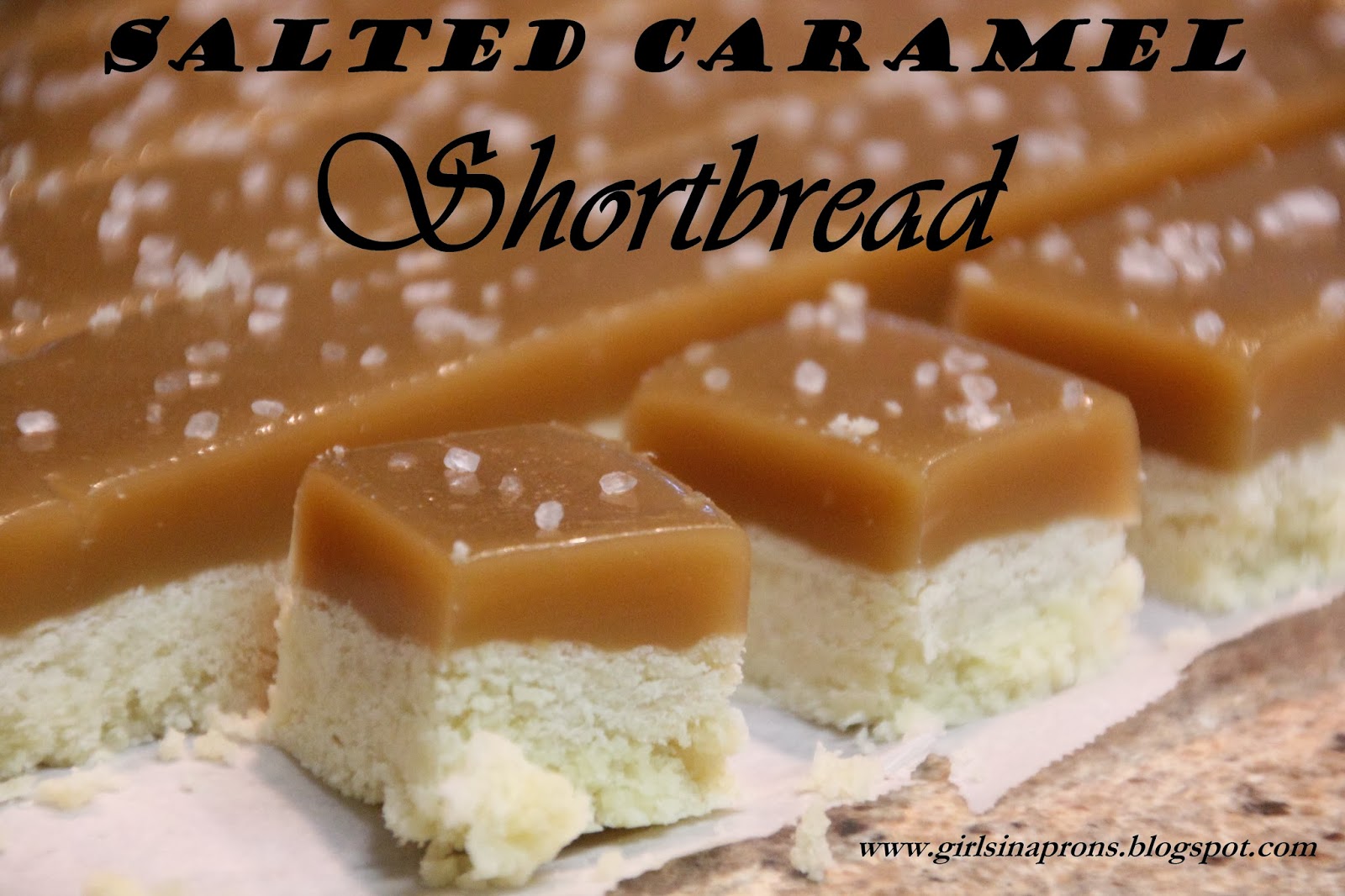 Girls in Aprons: Salted Caramel Shortbread