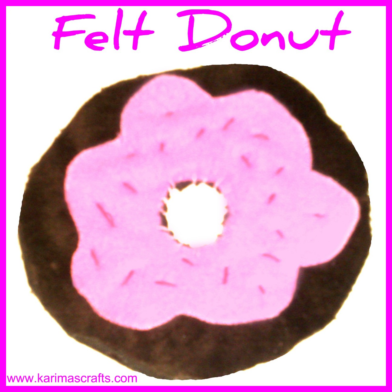 Karima's Crafts: Felt Donut Tutorial