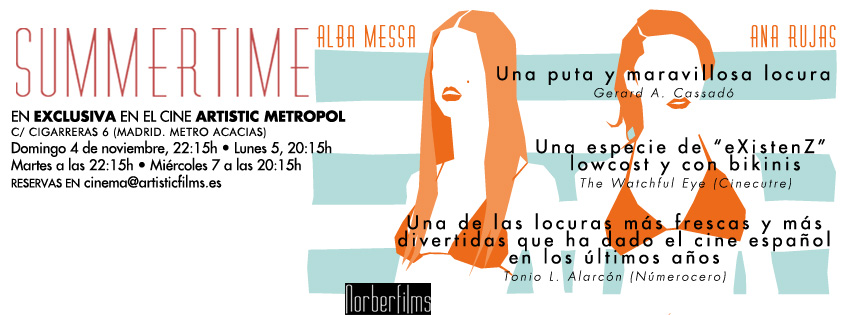 Nuestra ex-alumna Ana Rujas ahora en SUMMERTIME | Metrópolis c.e.