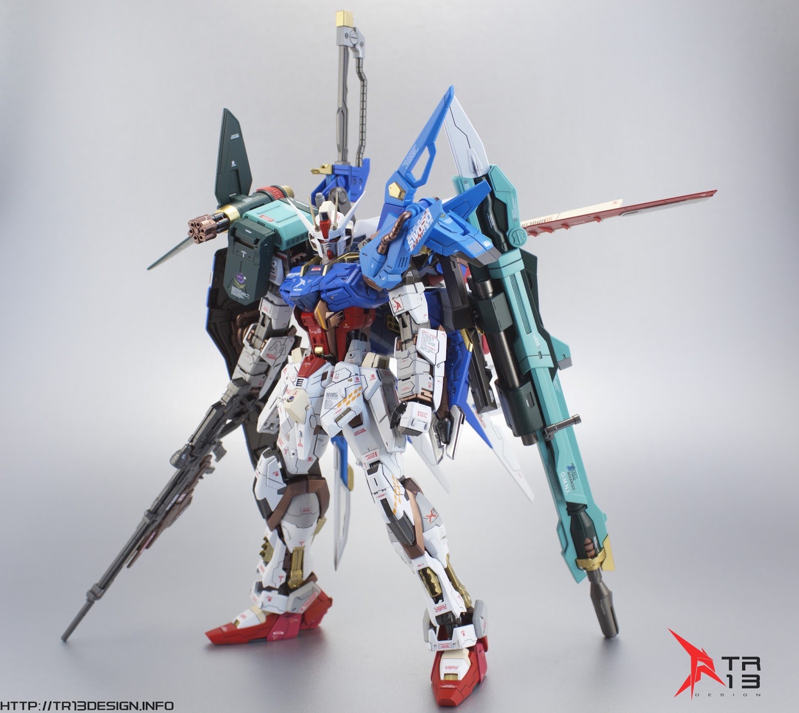 GUNDAM GUY: 1/100 Perfect Strike Gundam Advanced - Customized Build