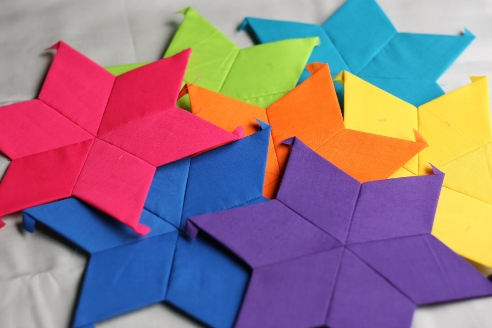 Punkin Handmades: English Paper Piecing: Star Quilt