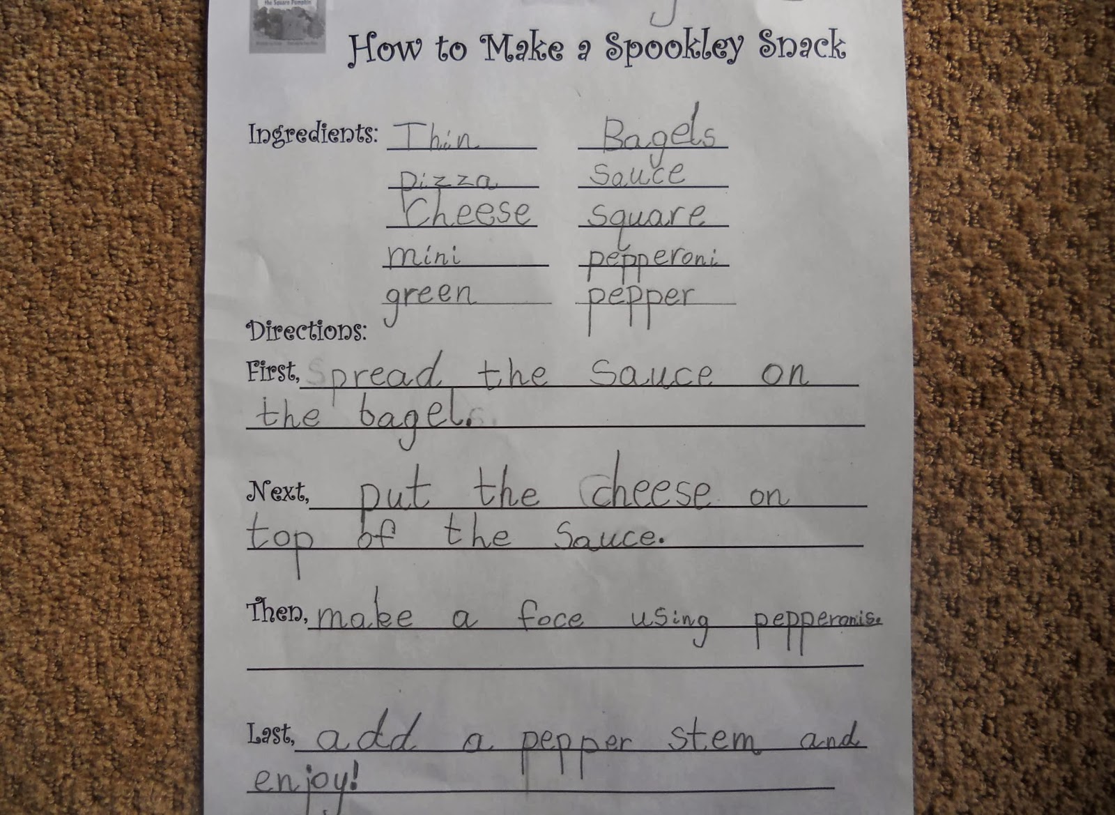 JNelson's First Grade Blog: A "Spookley" Week!