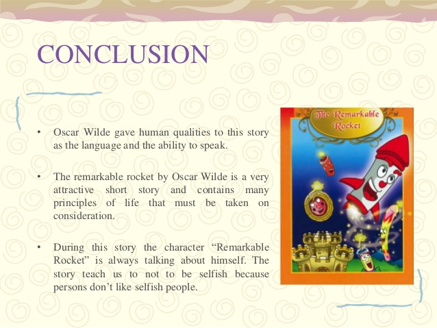 English Literature : THE REMARKABLE ROCKET by: Oscar Wilde (1854-1900)