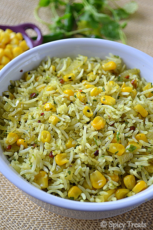 Spicy Treats: Sweet Corn Cilantro Rice