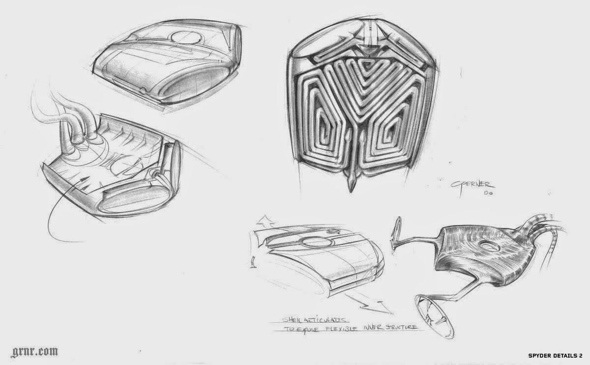 Creepy MINORITY REPORT Spider Robot Concept Designs by Mark Goerner ...