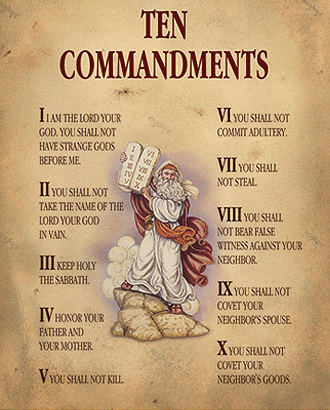 southern orders: THE 10 COMMANDMENTS AND THIS POPE