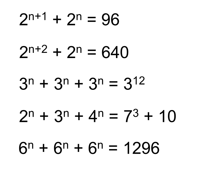 MEDIAN Don Steward mathematics teaching: power sums