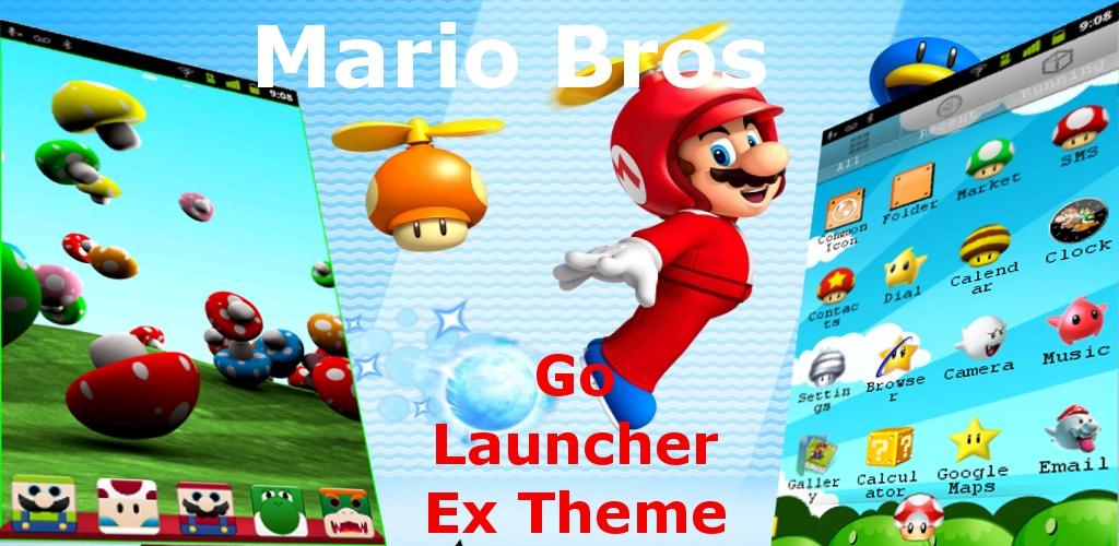 Android Themes for Free: Mario Bros Go Launcher Ex Theme