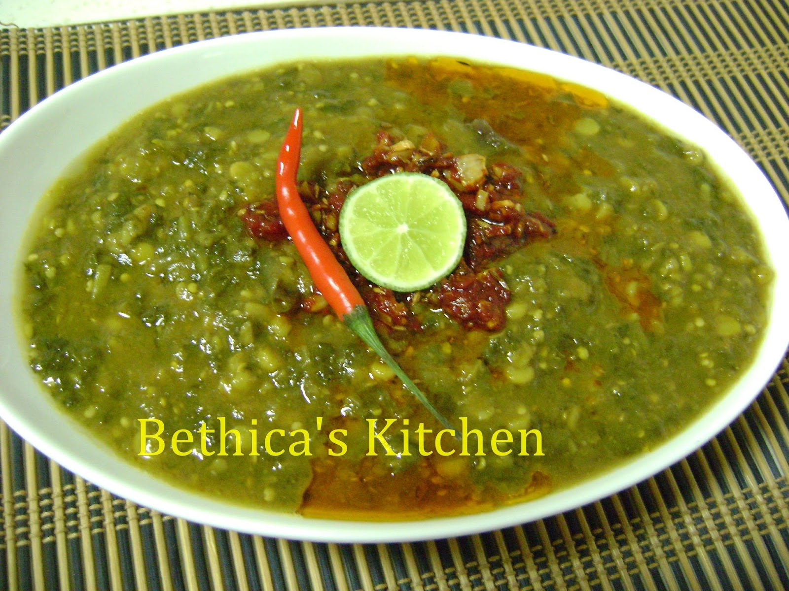 Bethica's Kitchen Flavours: Sai Bhaji (Spinach-Chana Dal-Veggies Curry ...