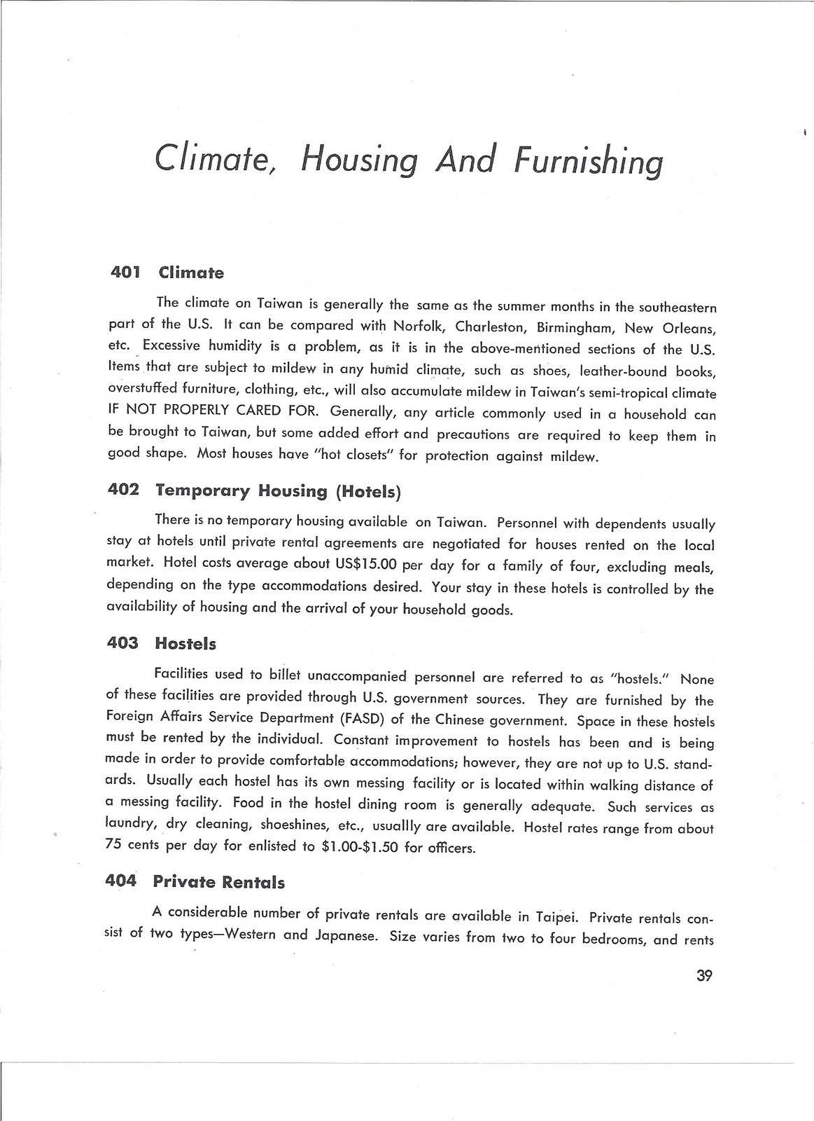 US Taiwan Defense Command: Taiwan Report - 1960s (Chapter 4)