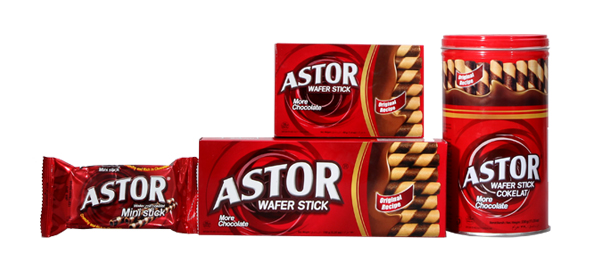 Packaged Food and Drink: Astor Wafer Stick
