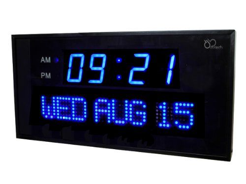 Battery Powered Digital Wall Clock | Clocks Site