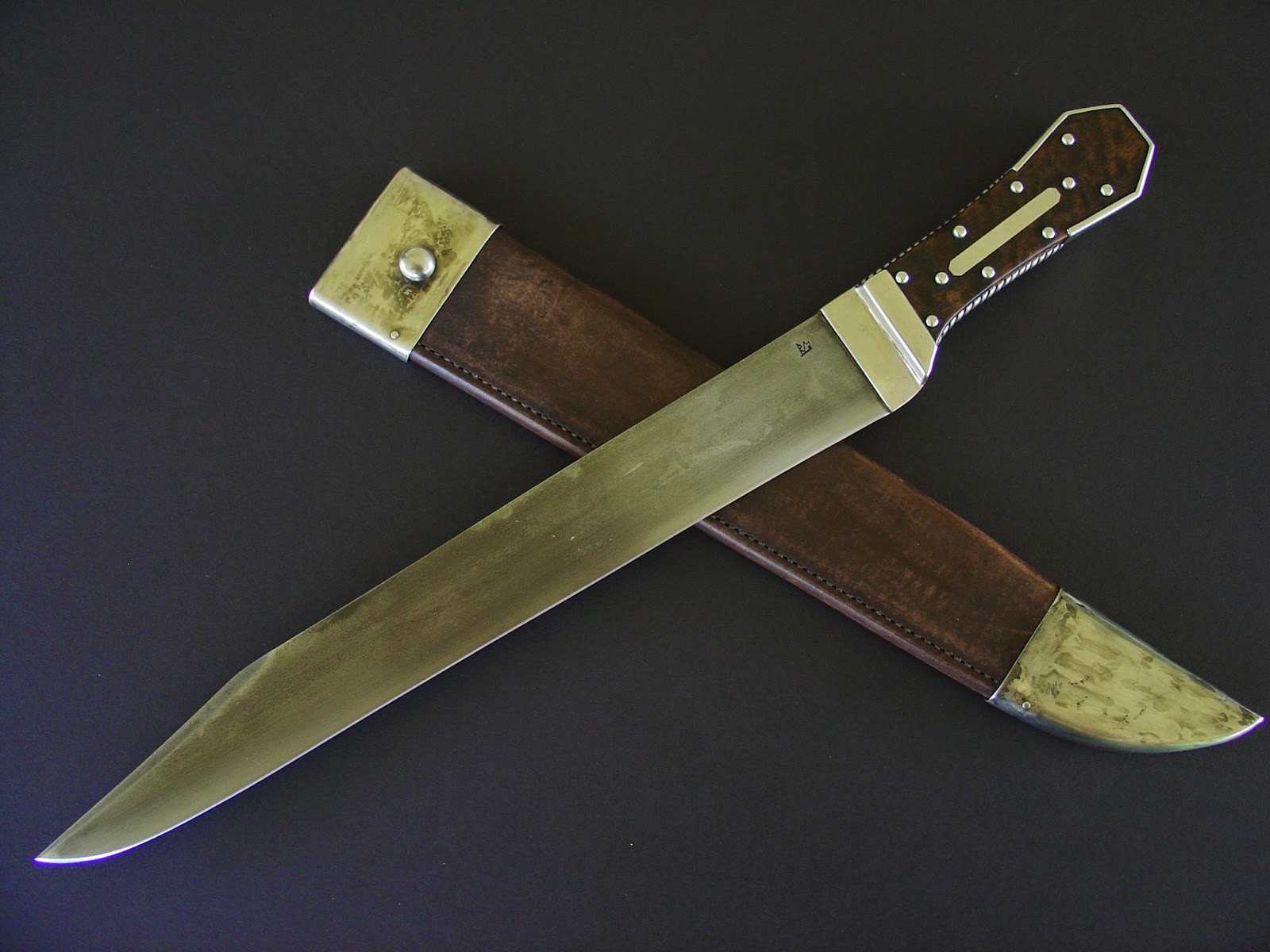 Contemporary Makers: Bowie Knife by Rich McDonald with Sheath by Jeanne ...