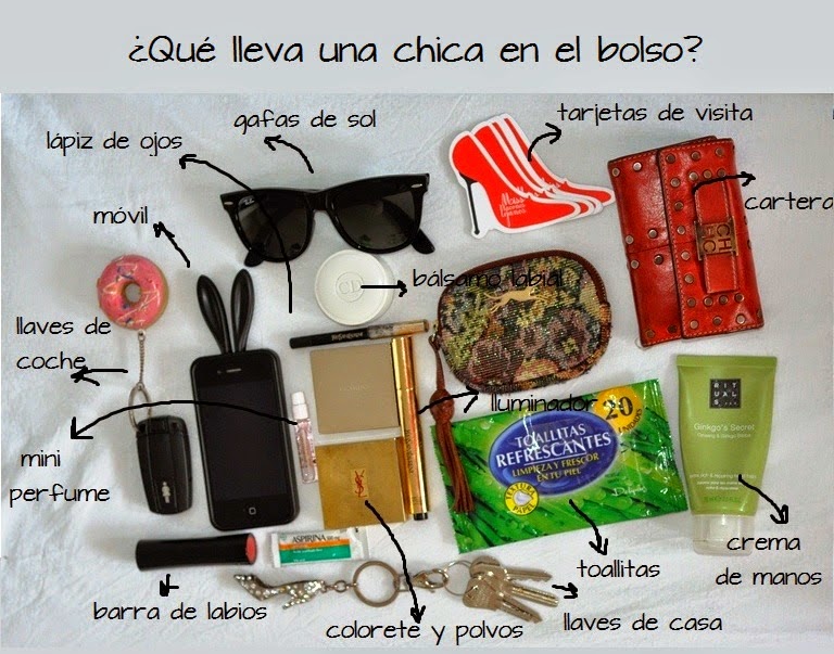Todo en bolsos : TANTAS COSAS QUE LLEVAMOS EN EL BOLSO