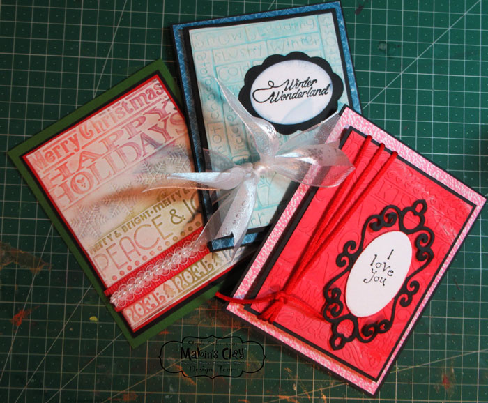 Live Laugh Scrap with Steph Ackerman: Creating cards with Makin's Clay