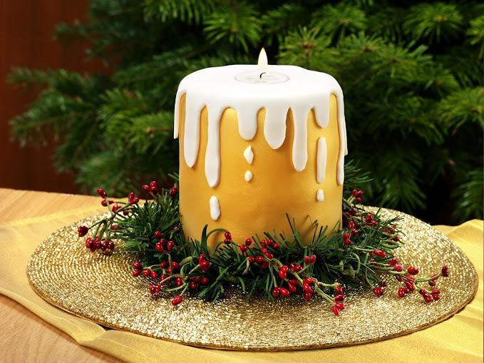 Dr Oetker Christmas candle cake