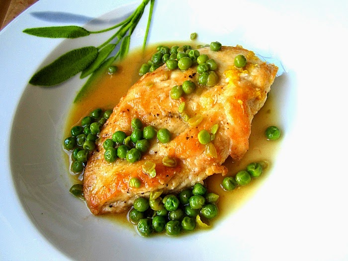 Easy Peasy: Chicken & Peas w/ Lemon Buttter Sauce
