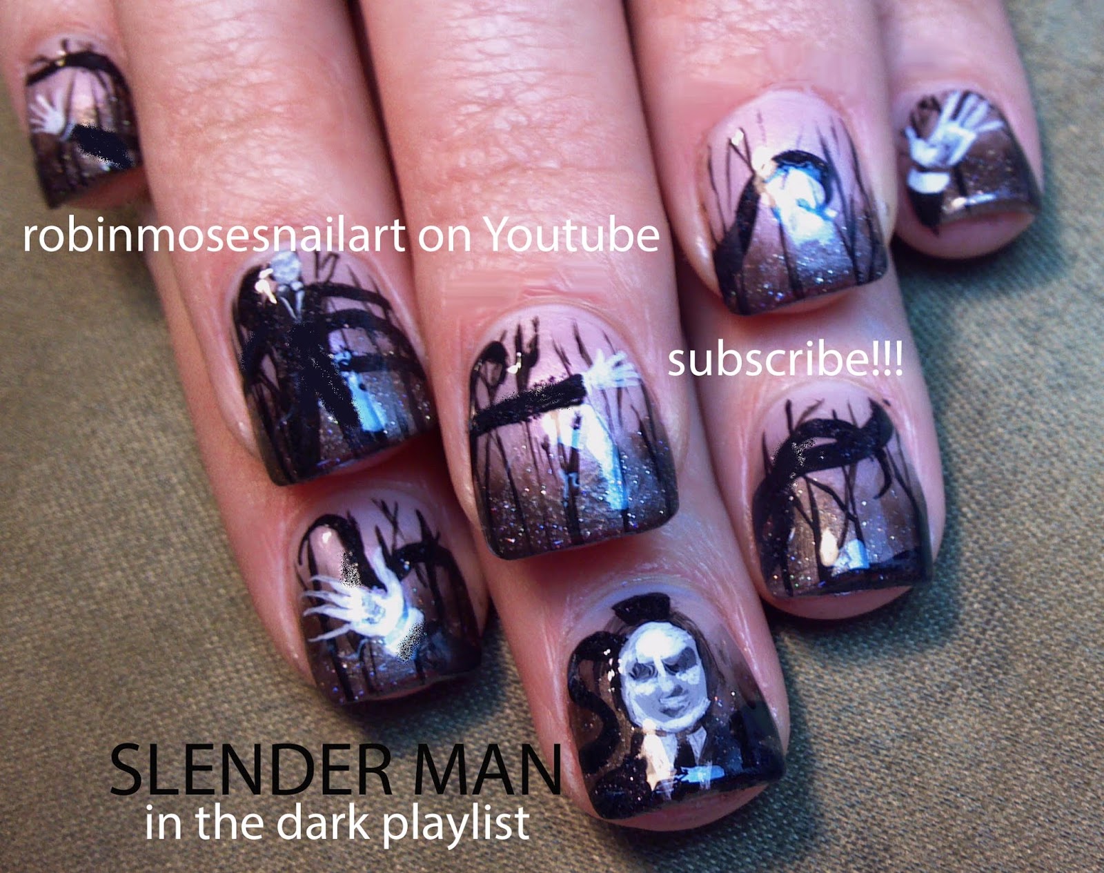 Nail Art by Robin Moses: "scary nails" "gore nails" "horror nails ...