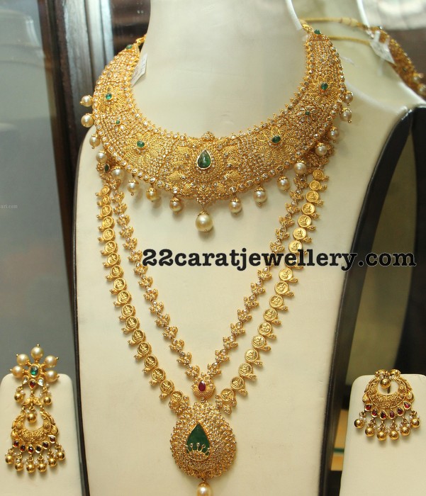 Lakshmi Long Chain Antique Choker - Jewellery Designs