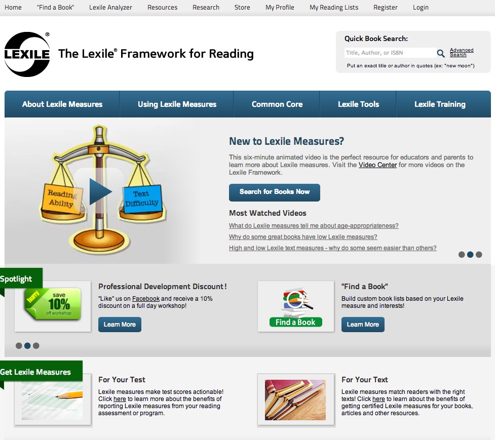 NCS EdTech News: Lexile Measures (Common Core Standards)
