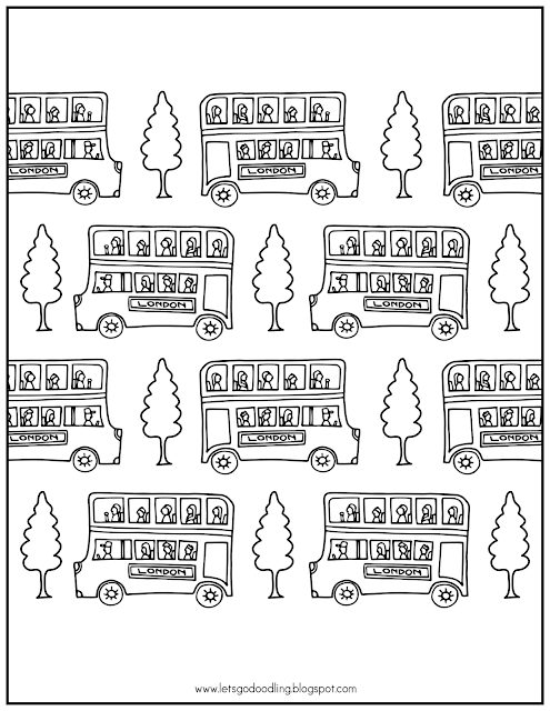 FREE Printable Coloring Page: London Bus