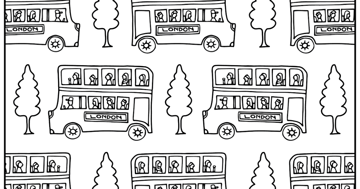 FREE Printable Coloring Page: London Bus