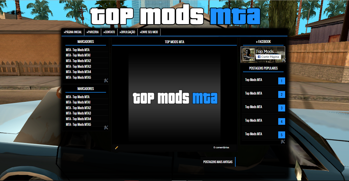 Free Templates Blogger Mods GTA MTA - Baixar